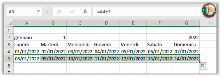 Come creare un CALENDARIO con Excel - Excel Espresso