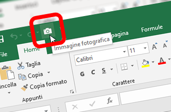 Lo strumento immagine fotografica - Excel Espresso